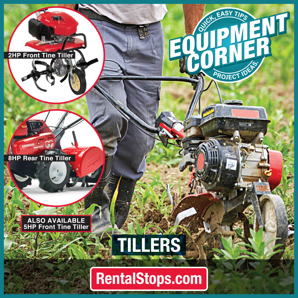 Equipment Corner : 2HP and 8HP Tillers | Blog for Rental Stop, Party ...