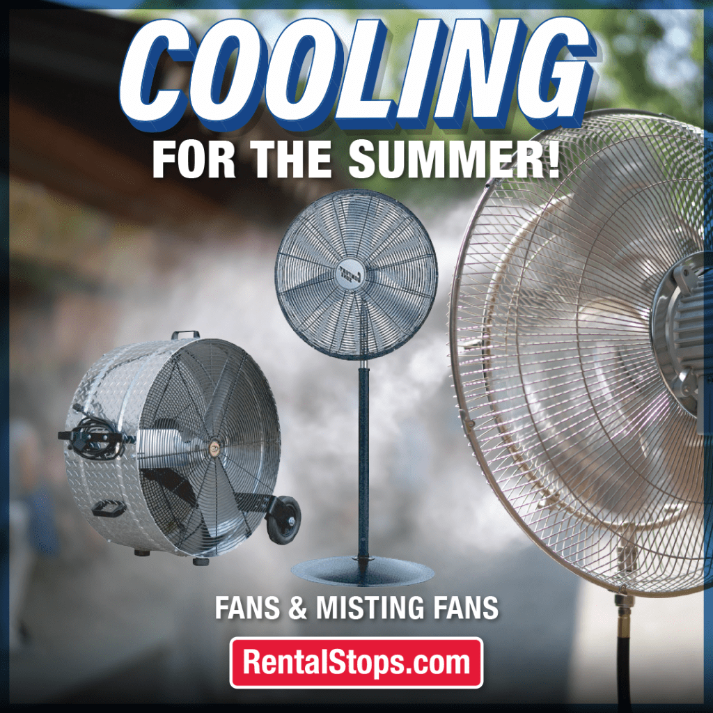 Cooling for the Summer! Fans and Misting Fans | Blog for Rental Stop ...
